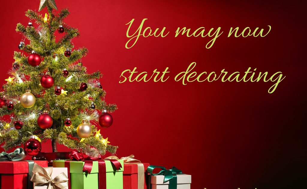 You may now start decorating. | Dr. Gerry Lewis